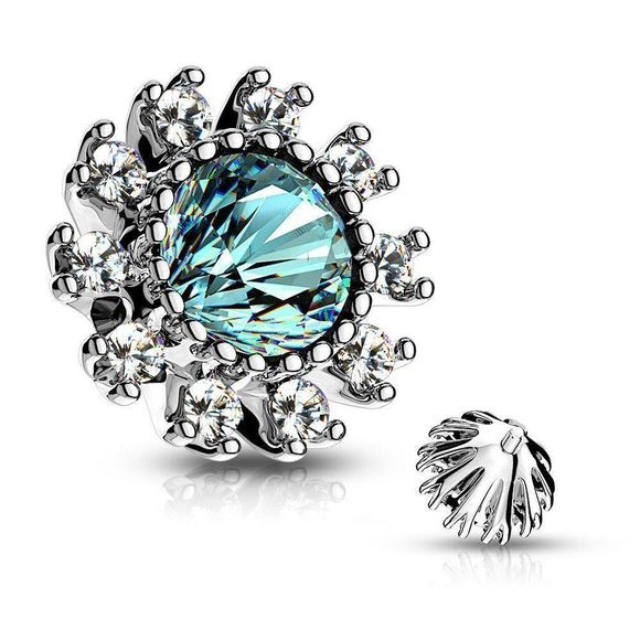 Jewelry | Surgical Grade Stainless Steel Dermal Stud Flower | Poshmark